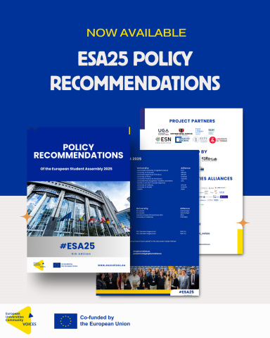 The ESA 2025 Policy Recommendations Are Now Available: Young Voices ...